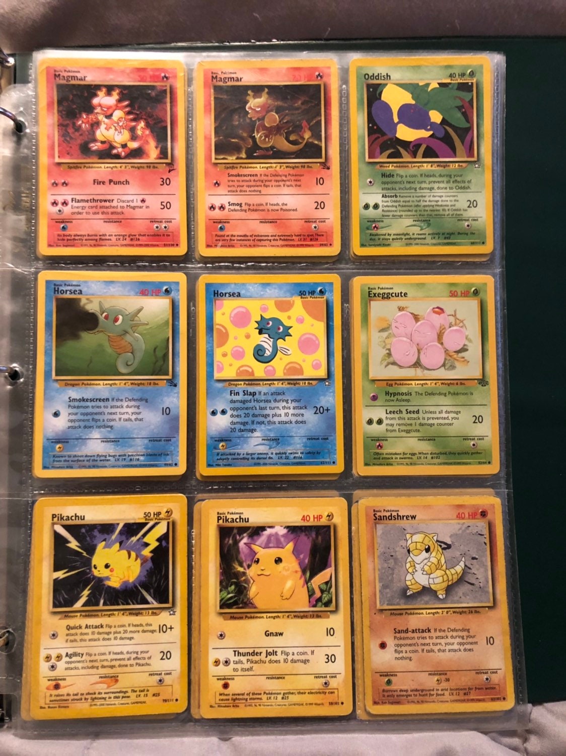Pokémon Cards From the 90s-1995, 96,98 binder2 - Etsy UK
