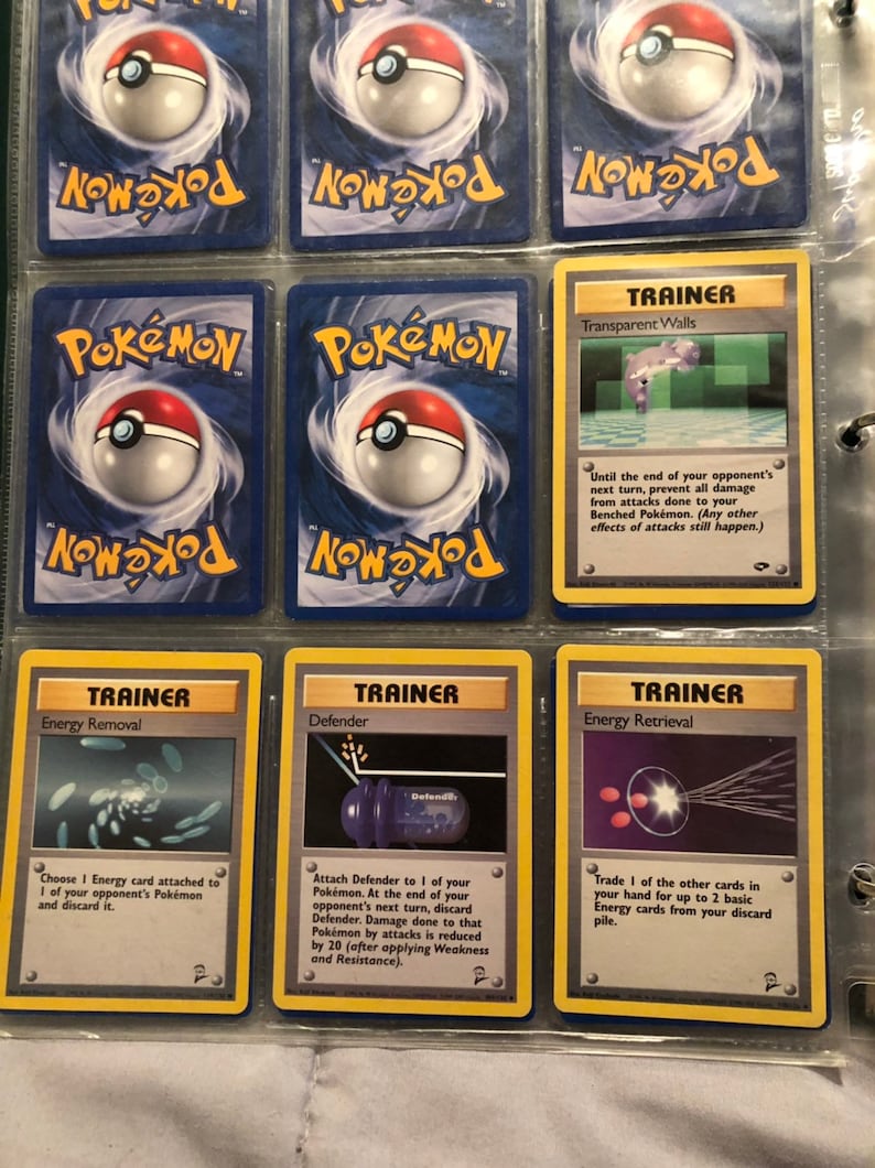 Pokémon Cards From the 90s-1995, 96,98 (binder2) - Etsy
