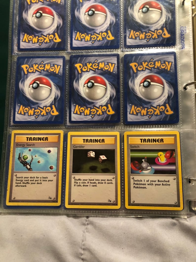 Pokémon Cards From the 90s 1995,96,98. binder 1 - Etsy