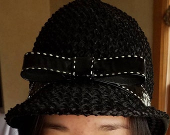 Straw Cloche Hat - Etsy