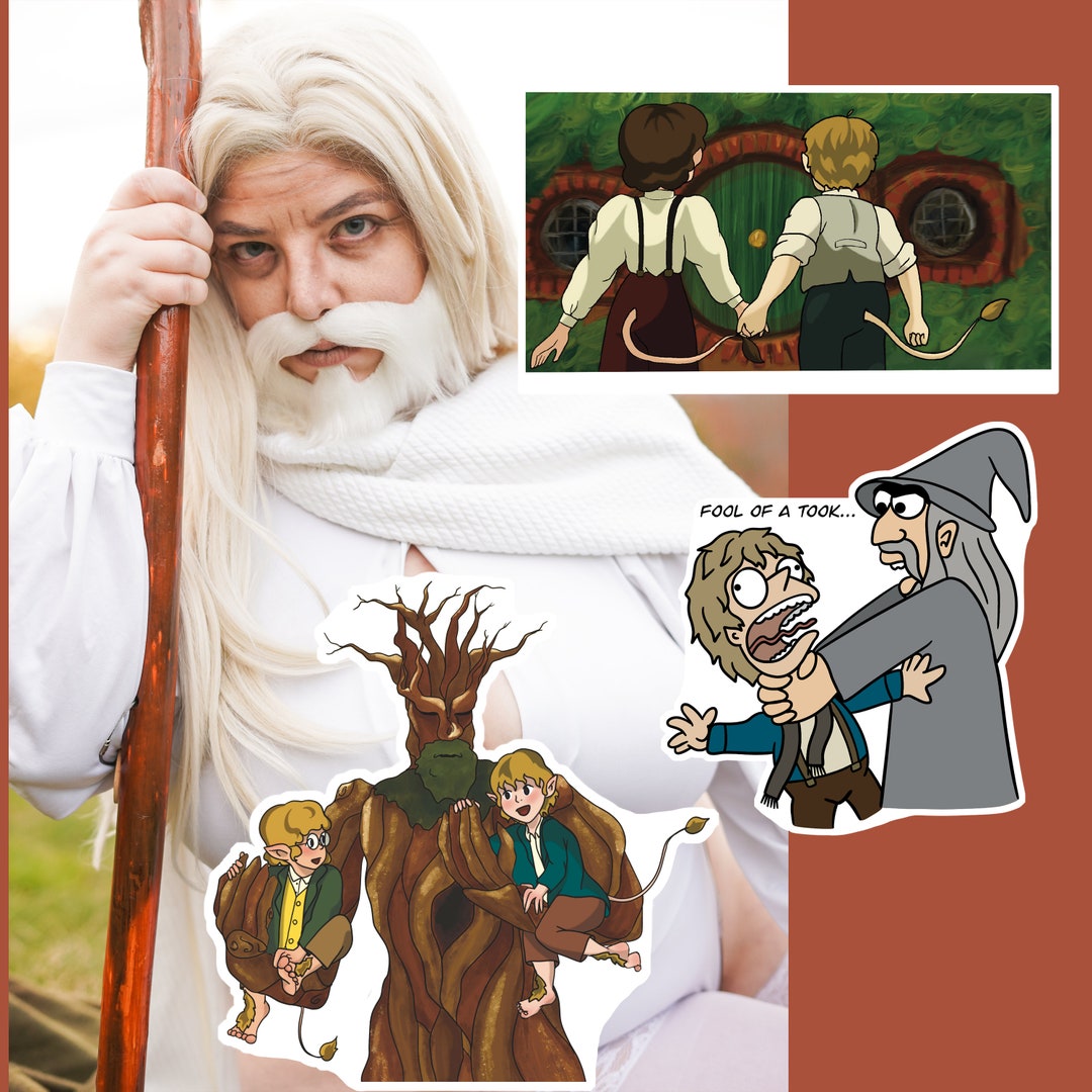 Lotr Gandalf Sticker & Prints Pack - Etsy