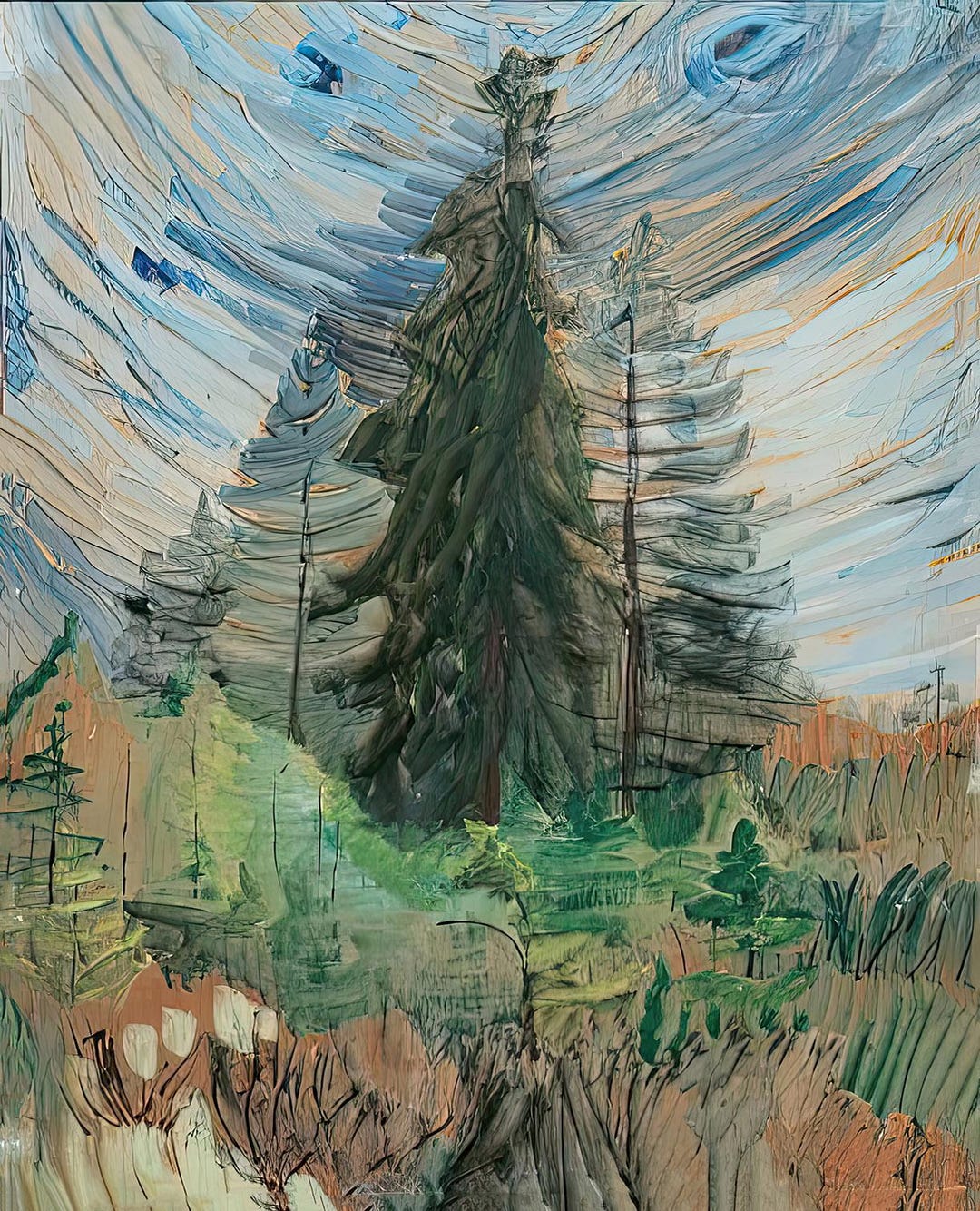 Emily Carr - Pine Trees and Blue Sky - Etsy