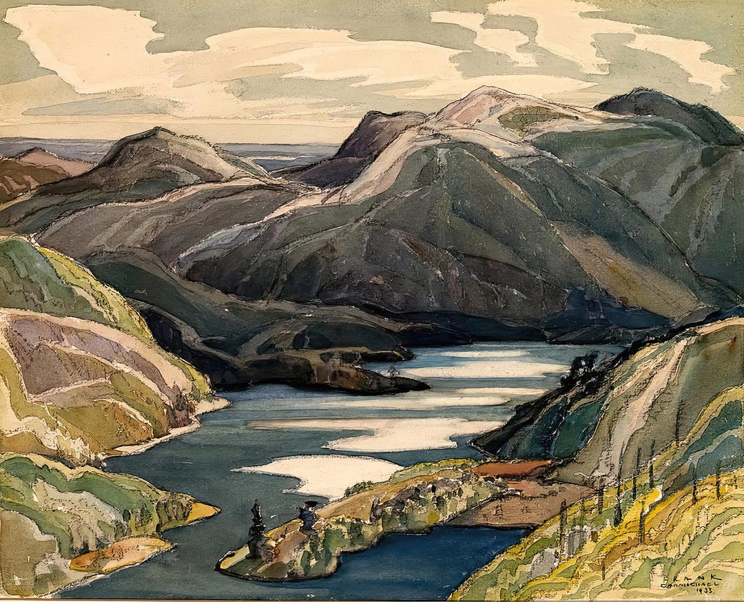 Franklin Carmichael - Grace Lake, 1933 - Etsy