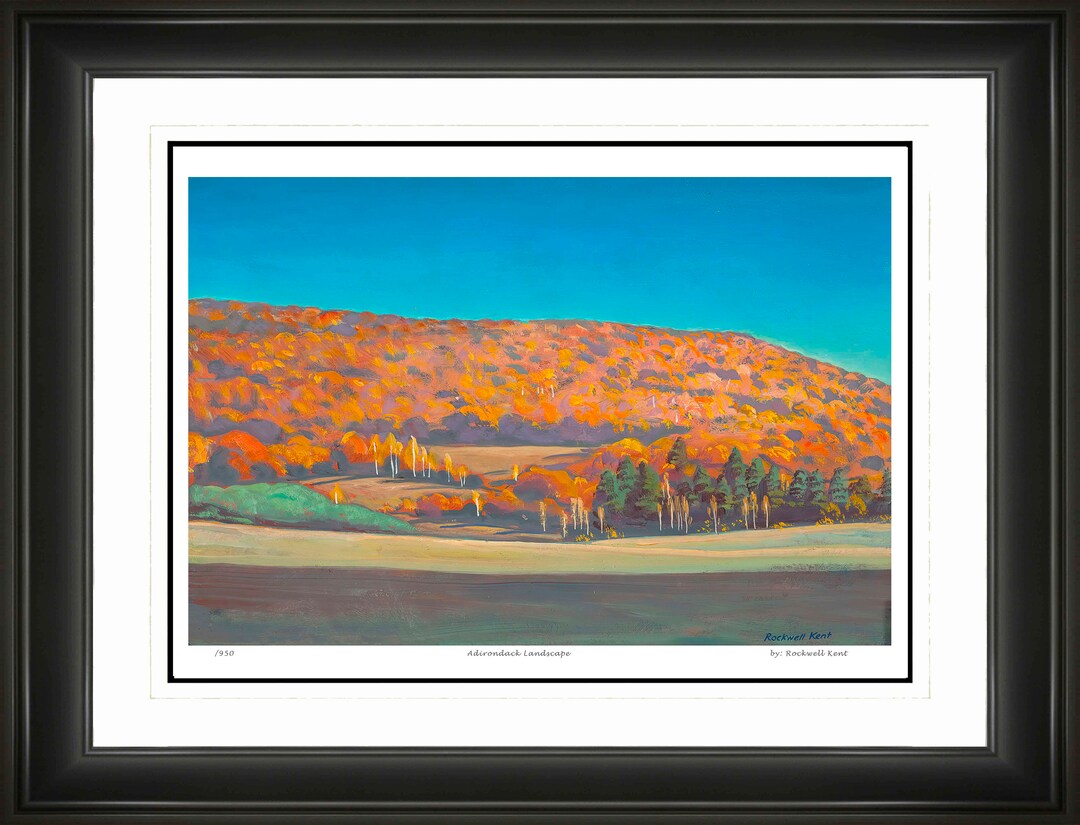 Historical Art - Rockwell Kent - Adirondack Landscape - American ...