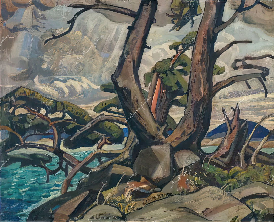 Arthur Lismer Old Pine, Mcgregor Bay Group of Seven, Giclee Canvas - Etsy