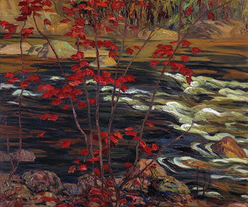 AY Jackson the Red Maple Giclee Canvas Gallery Wrapped | Etsy Canada