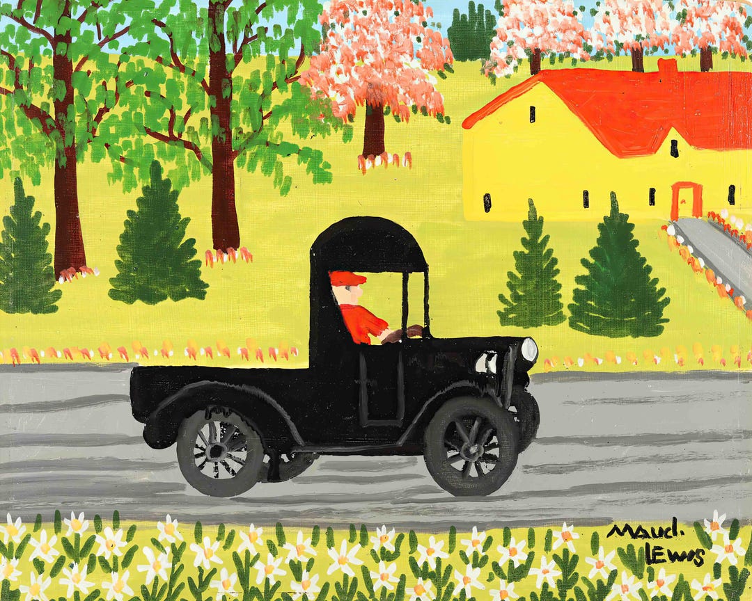 Maud Lewis - Little Black Truck - Etsy