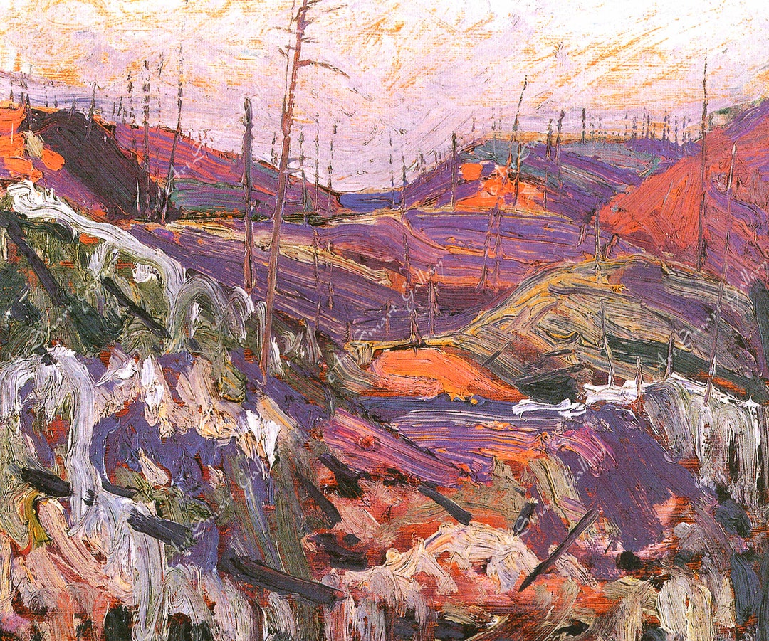 Tom Thomson Fire swept Hills, 1915 Group of 7, Giclee Canvas - Etsy ...