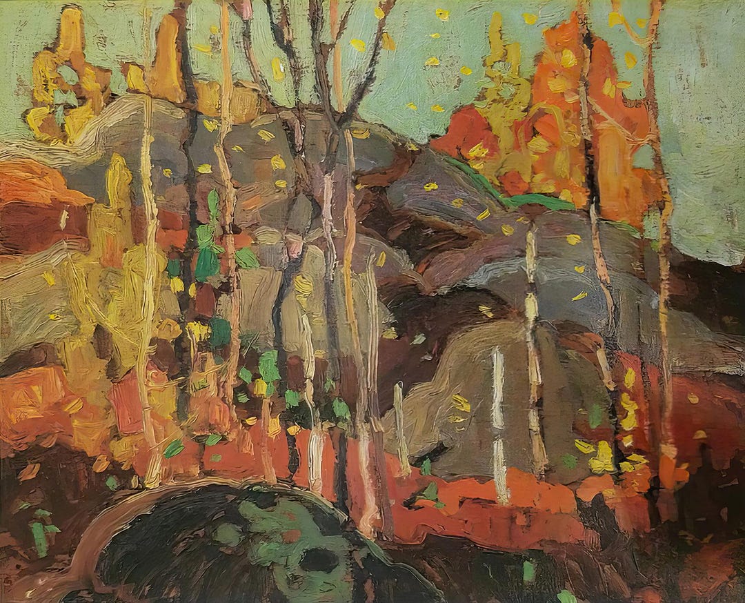 Franklin Carmichael - Falling Leaves Autumn - Etsy
