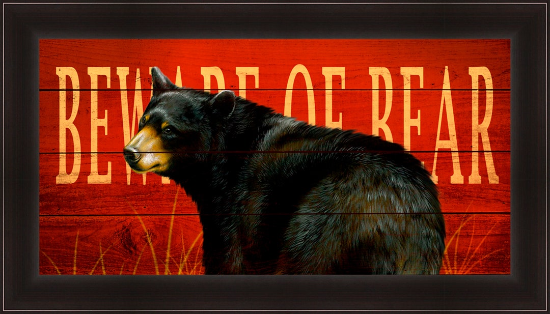 Wildlife - Images Gallery - Cottage Life - Beware of Bear, Framed Art, Muskoka Art, Wildlife - Etsy