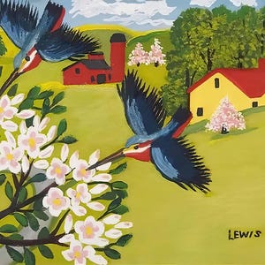 Maud Lewis - Hummingbirds - Etsy