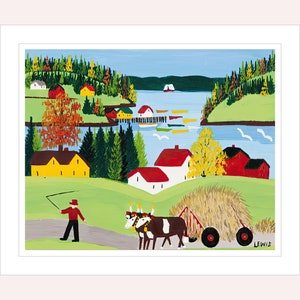 Maud Lewis - A View of Sandy Cove, 1956 - Etsy