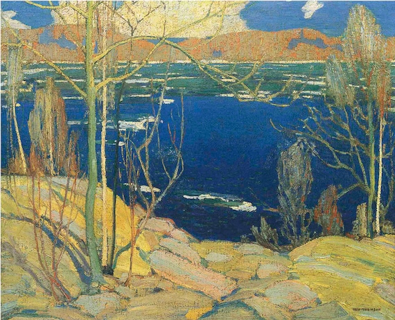 Tom Thomson Spring Ice 1916 Group of 7 Giclee Canvas | Etsy