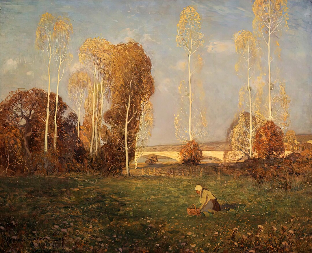 Clarence Gagnon - Autumn Pont De Arche, 1905 - Etsy
