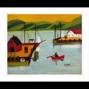 Maud Lewis - Harbour, 1945 - Etsy