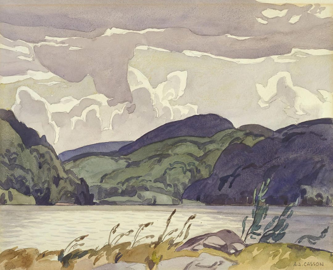 AJ Casson - Summer Afternoon, Lake Baptiste 1960 - Etsy