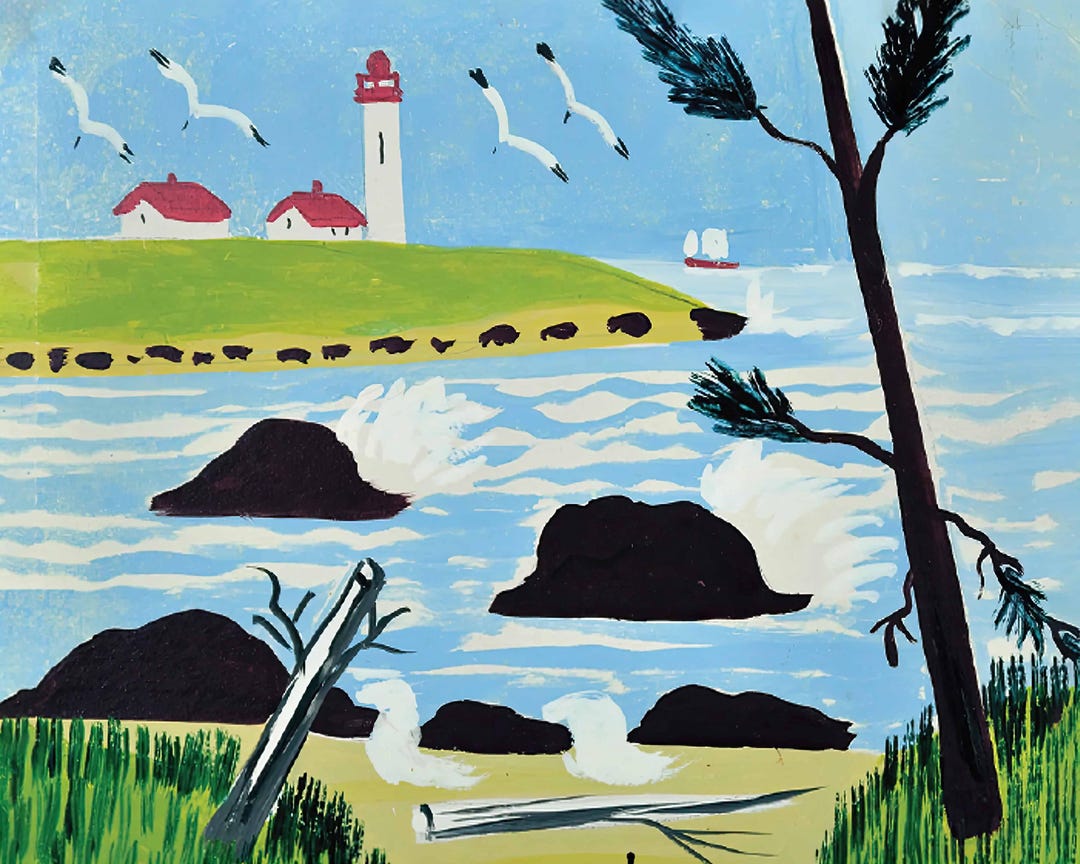 Maud Lewis - Lighthouse Yarmouth County - Etsy