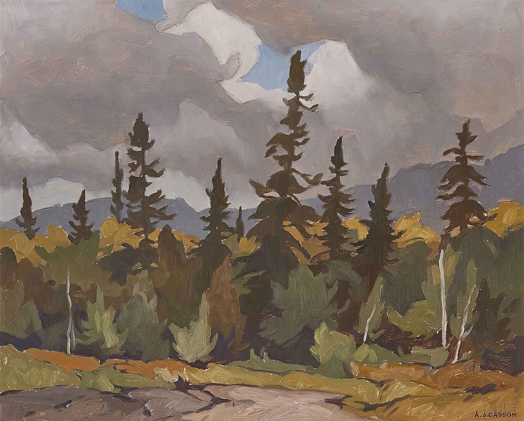 AJ Casson - Woodland, Oxtongue Lake 1971 - Etsy