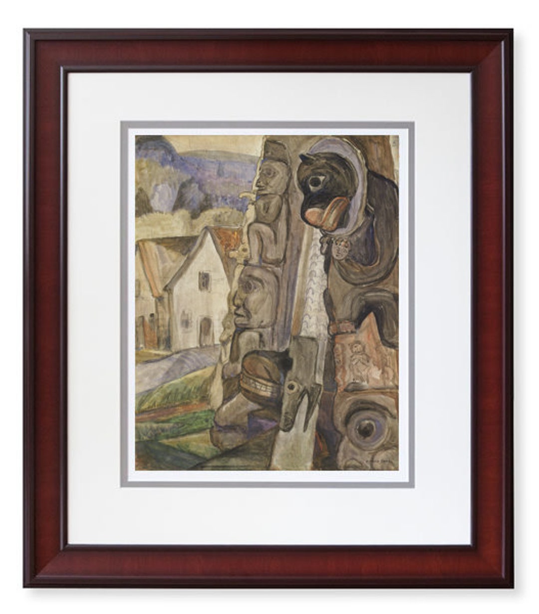 Emily Carr Kispiox Village, Group of Seven, Limited Edition, Framed Art ...