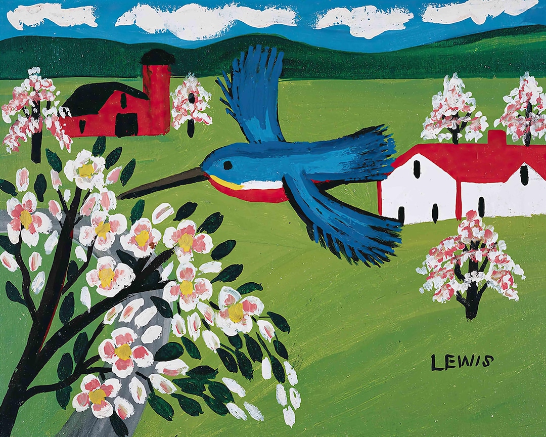 Maud Lewis - Hummingbird - Etsy