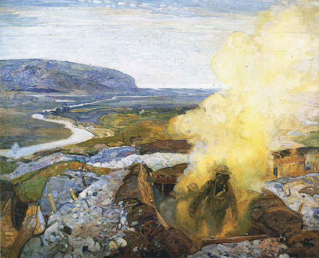 Frederick Varley - Gas Chamber at Seaford, 1918 - Etsy