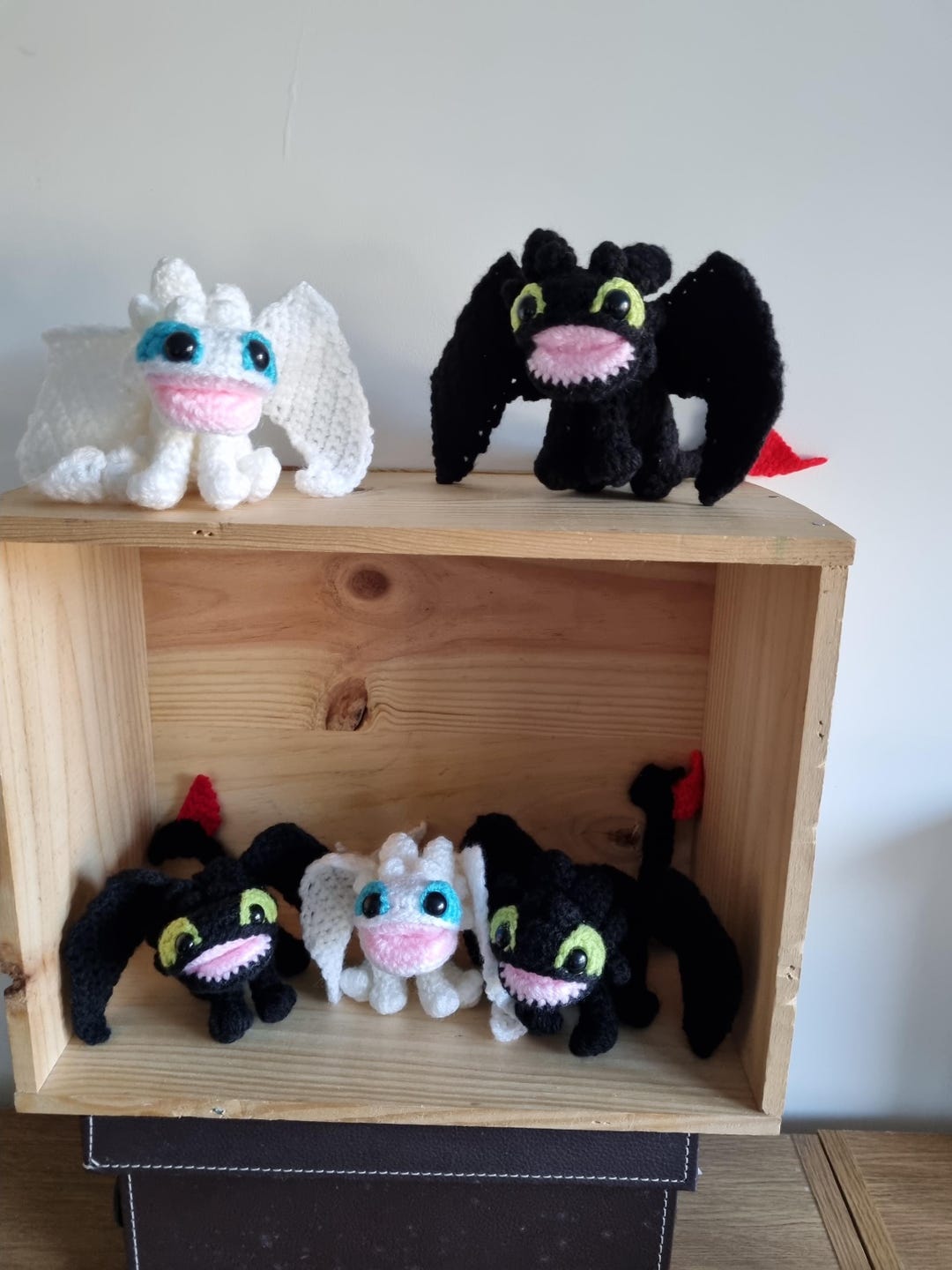 Toothless, Hand-made Crocheted Amigurumi Style Movie Inspired Soft Toy ...
