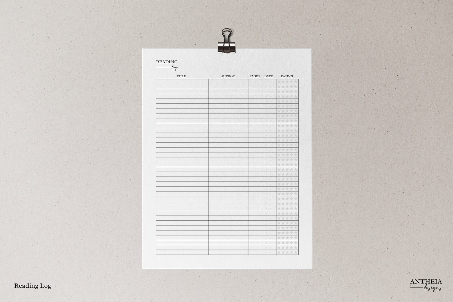Printable Reading Log & Book Journal Collection - Etsy
