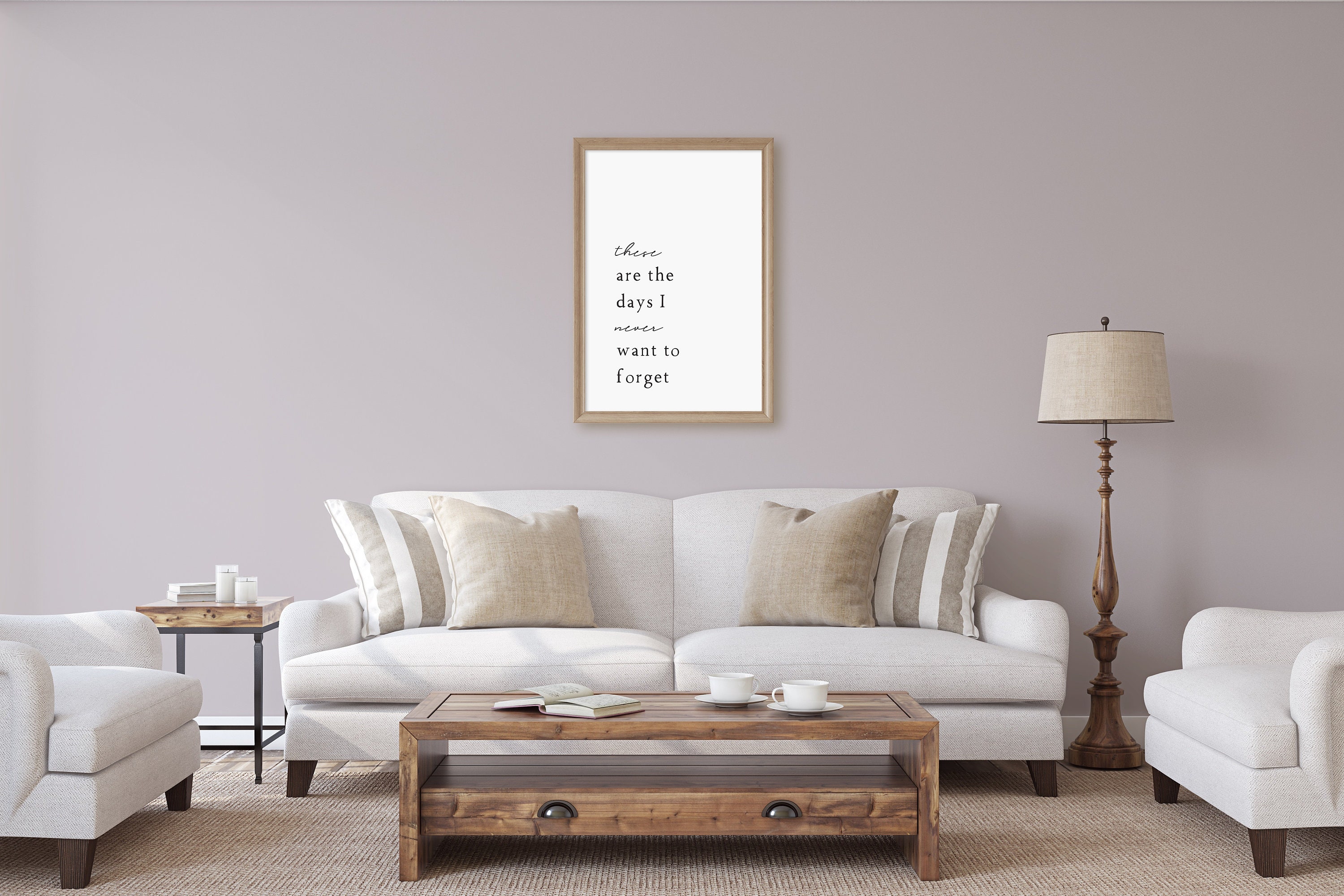 These Are the Days Print | Large Printable Sign, Horizontal Quote Print ...
