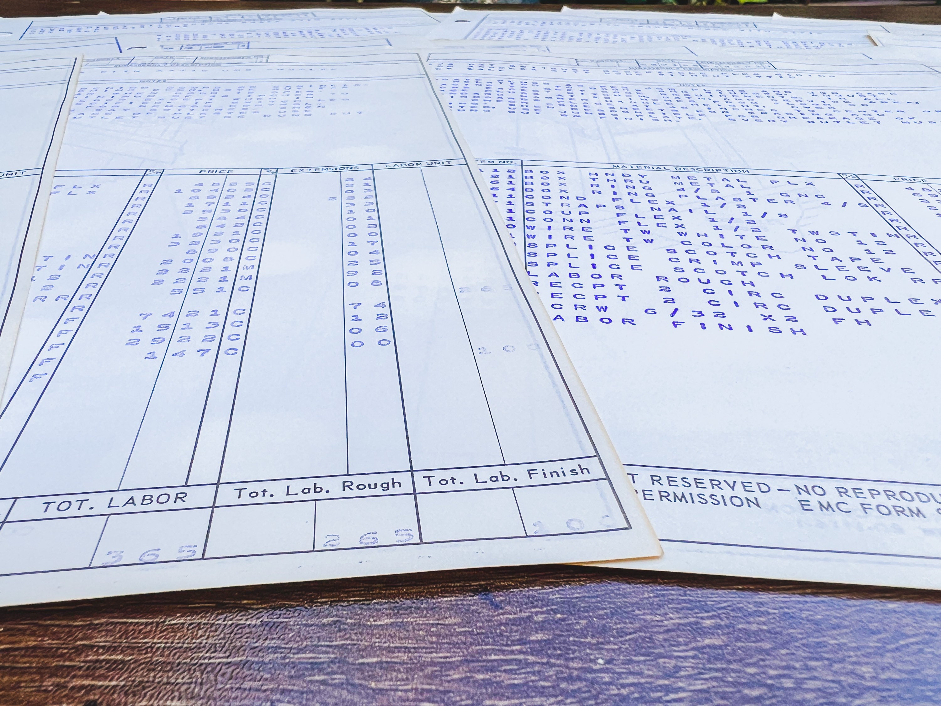 Vintage Ledger 1950s Electrical Ledger Pages (25) Junk Journal Ephemera ...