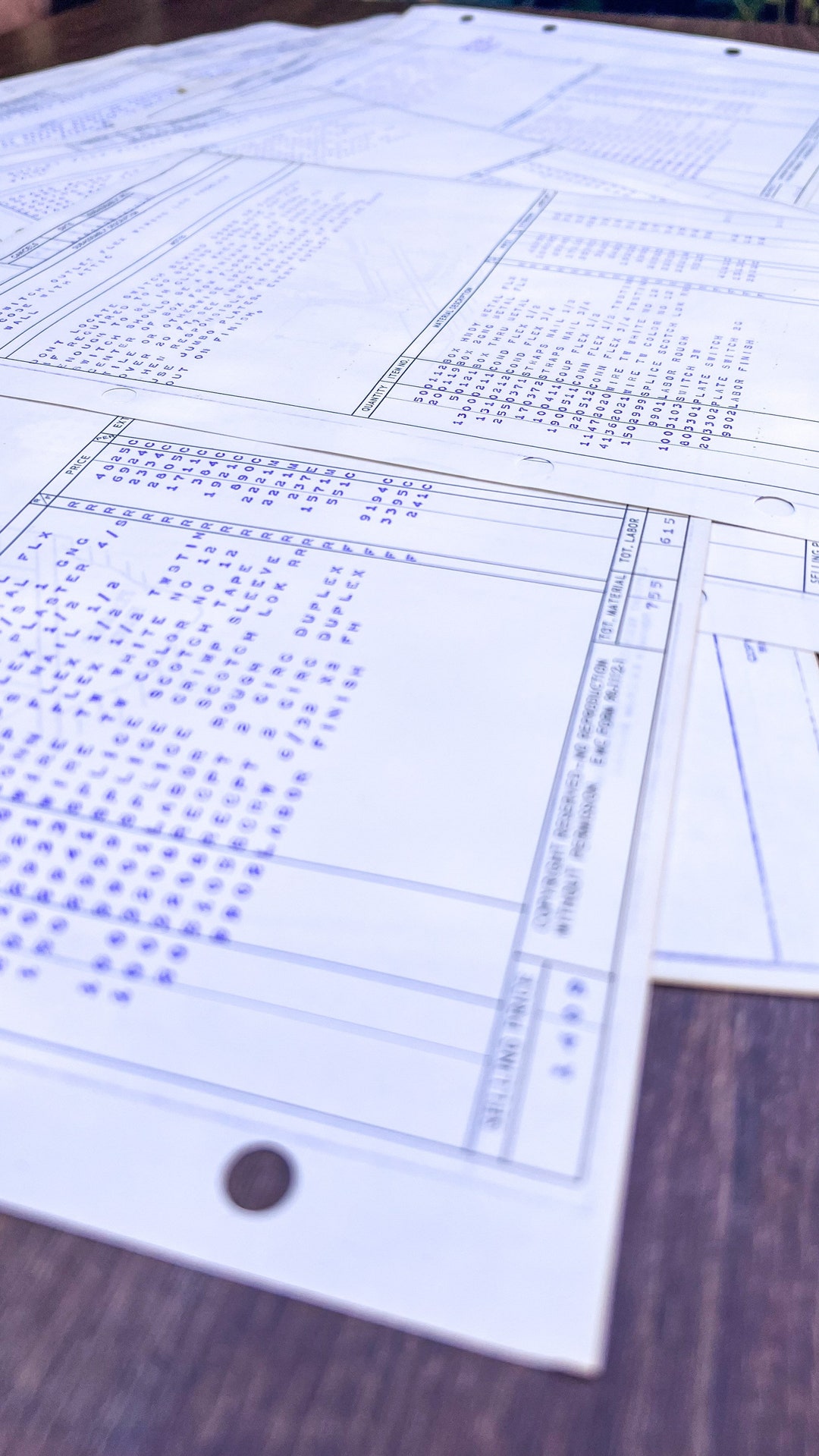 Vintage Ledger 1950s Electrical Ledger Pages (25) Junk Journal Ephemera ...