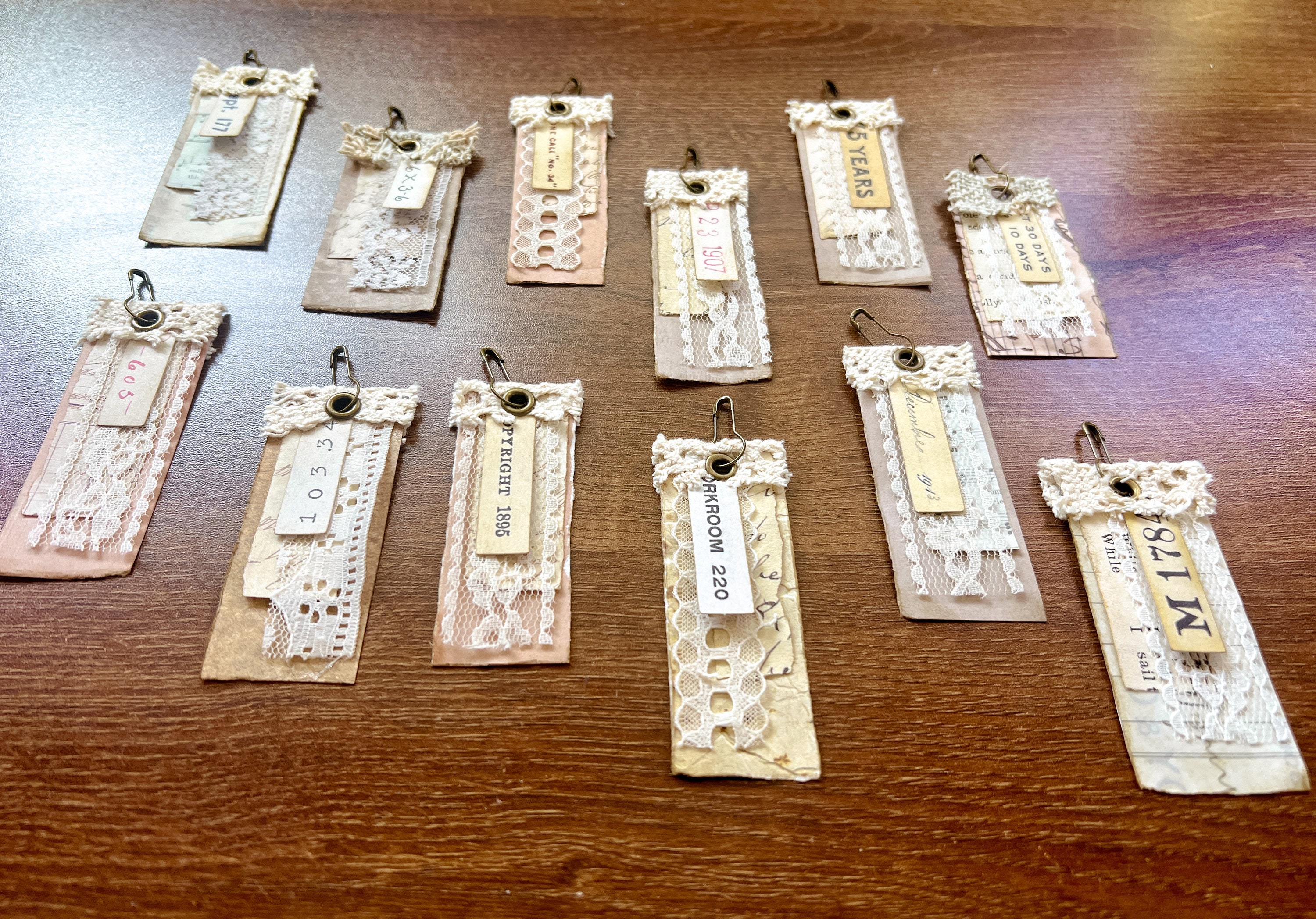 Junk Journal Large Paper and Lace Charms Junk Journal Ephemera - Etsy