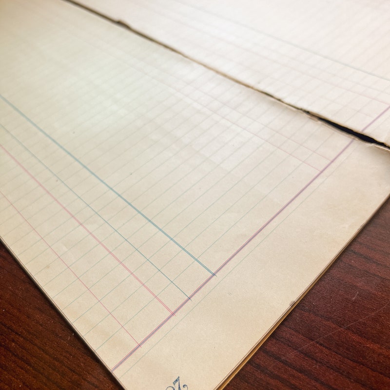 Antique Ledger Paper - Etsy