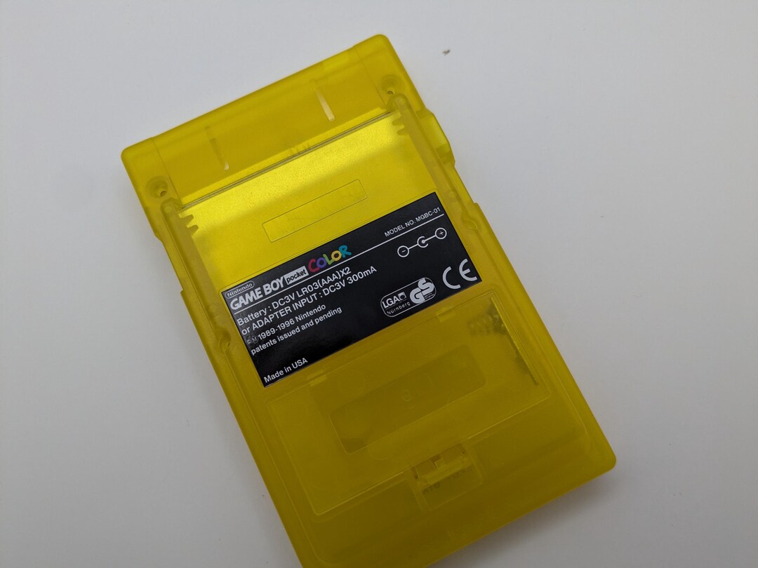 Gameboy Pocket Color Label Black - Gameboy POCO Label - UV Printed - Etsy