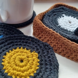 Record Set Crochet Pattern for Record Coasters Easy Crochet Pattern for ...
