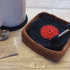 Record Set Crochet Pattern for Record Coasters Easy Crochet Pattern for ...