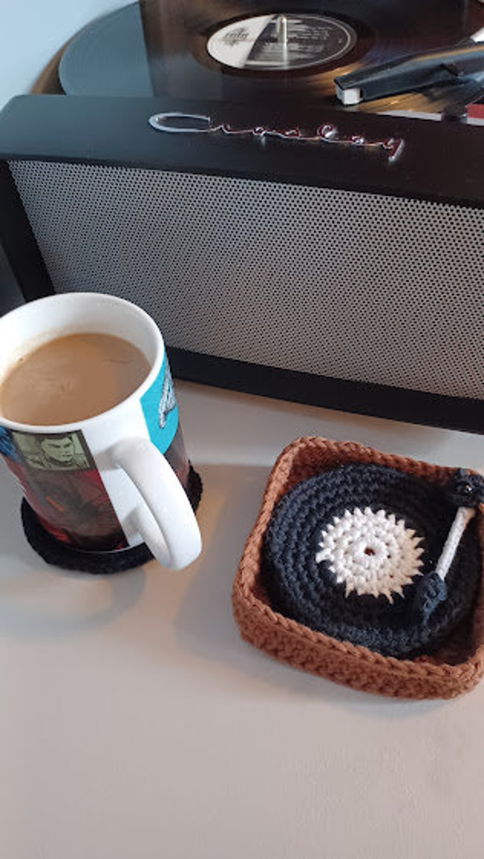 Record Set Crochet Pattern for Record Coasters Easy Crochet Pattern for ...