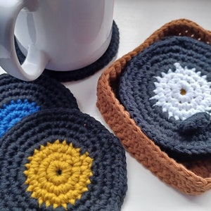 Record Set Crochet Pattern for Record Coasters Easy Crochet Pattern for ...