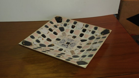 MCM Mosaic 7 1/2 Tile Tray | Etsy