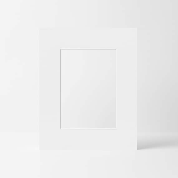 Pure White Single Matboard Color Matboard Photography | Etsy