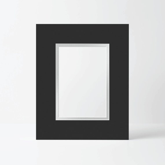 Pure Black Double Matboard Color Matboard Photography - Etsy