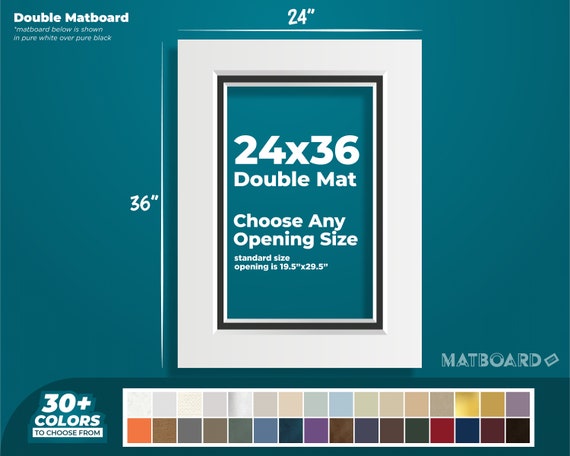 24x36 Premium Double Matboard Choose Your Custom - Etsy