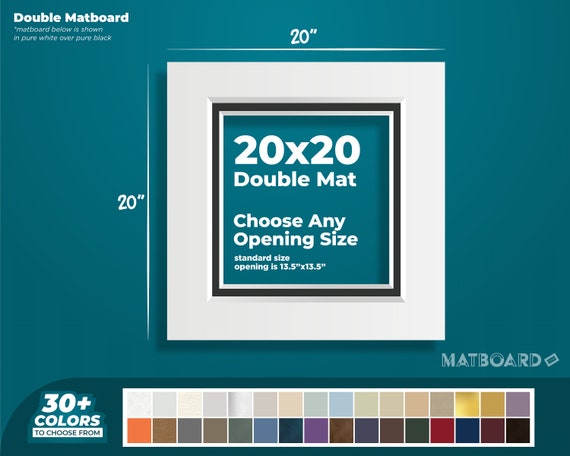 20x20 Premium Double Matboard Choose Your Custom - Etsy