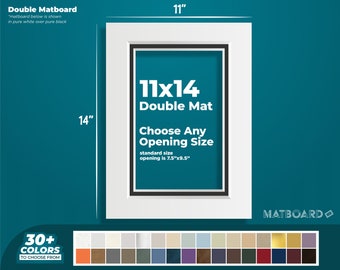22x28 Premium Double Matboard Choose Your Custom | Etsy