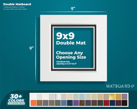 9x9 Premium Double Matboard Choose Your Custom | Etsy