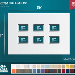 24x36” Specialty Double Matboard - Premium Matboard for Your Custom Art ...