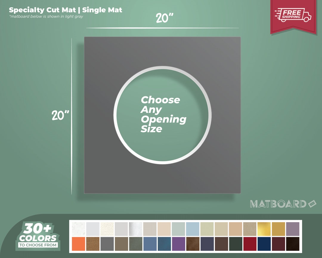 20x20” Specialty Single Matboard - Premium Matboard for Your Custom Art ...