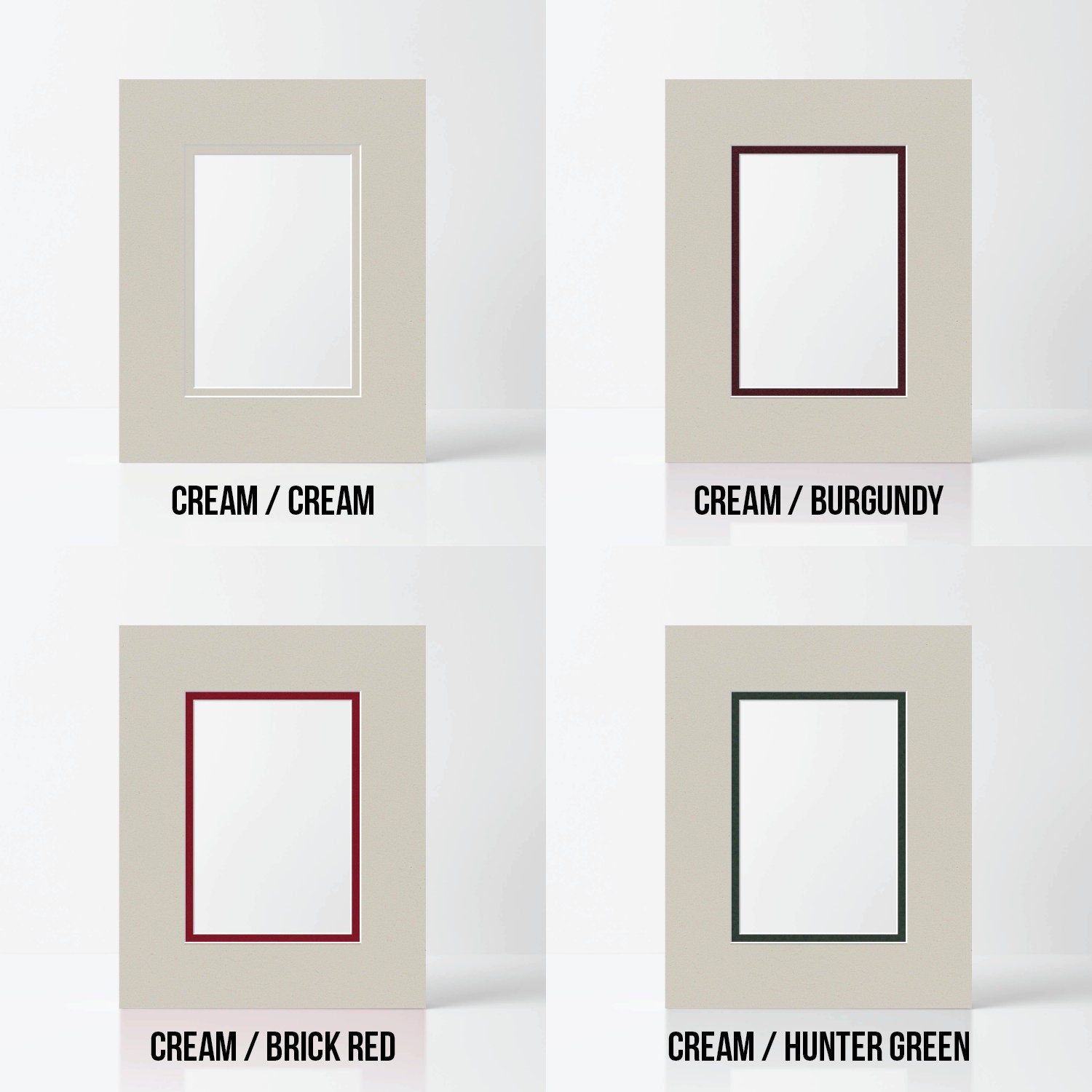 Cream Double Matboard Color Matboard Photography - Etsy