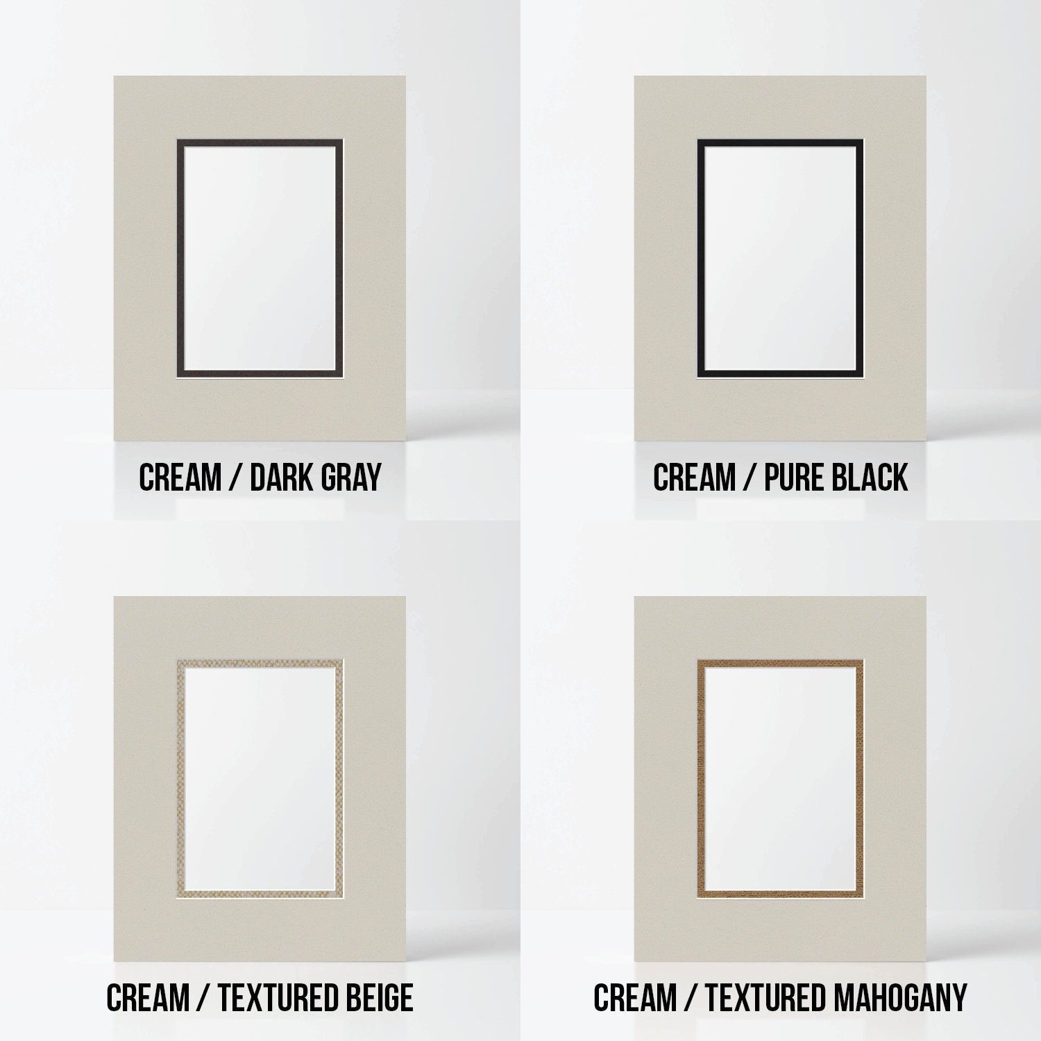 Cream - Double Matboard - Color Matboard, Photography Matboard, Art ...