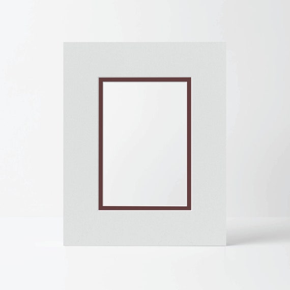 Pure White Double Matboard Color Matboard Photography - Etsy