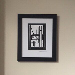 Paper Cutout - Hand Cut Abstract - Etsy